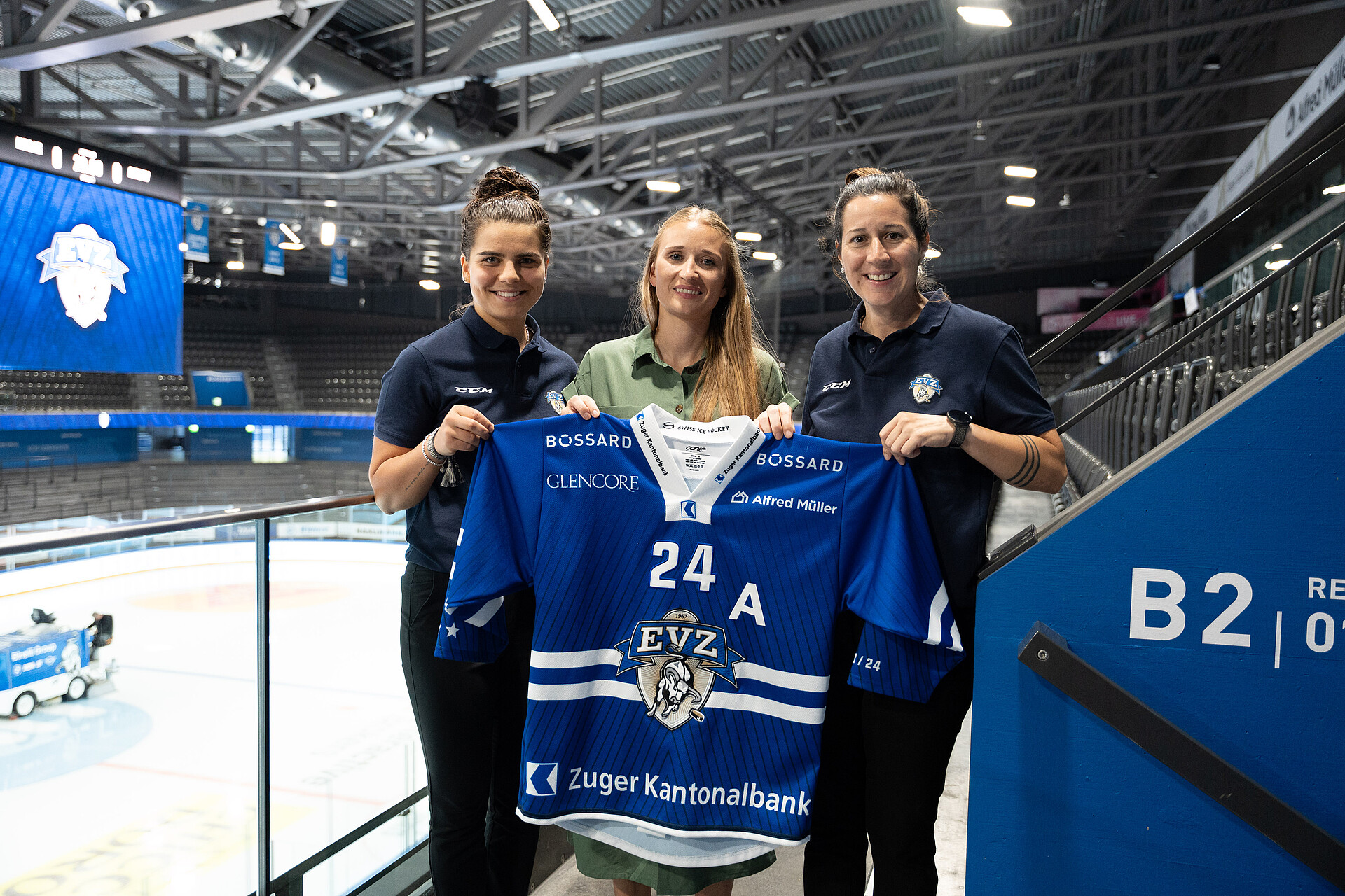 Bossard wird Premium Partner des EVZ Women’s Team - EV Zug